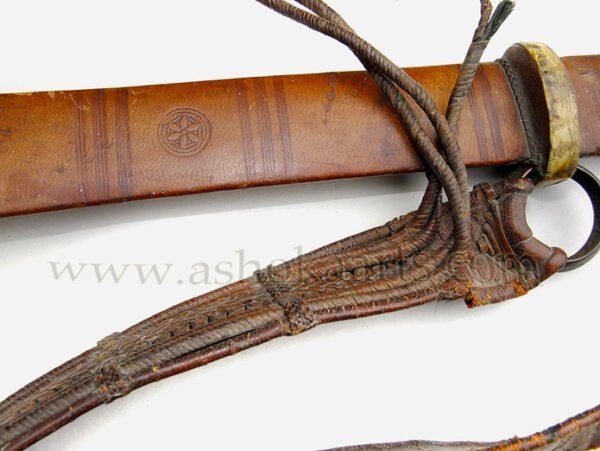 Lovey old example..! Kaskara sword from Sudan with fine leatherwork ...