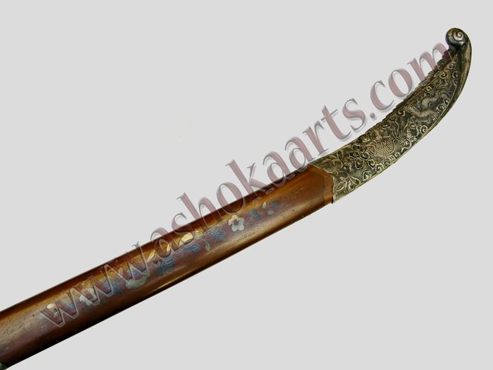 A fine antique Vietnamese Guom sword with silverwork - Antique Swords ...