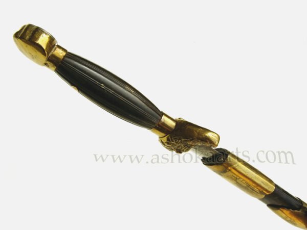 Antique Chinese Jian sword with heavy blade and inscribed character ...