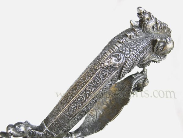 Fabulous Silver Ornate Kastane sword from Sri Lanka - Antique Swords ...