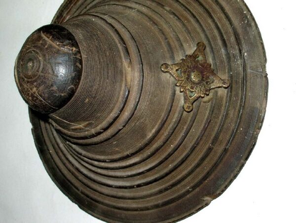 rare Arab Yemeni Buckler shield made from Rhino Hide - Antique Swords ...
