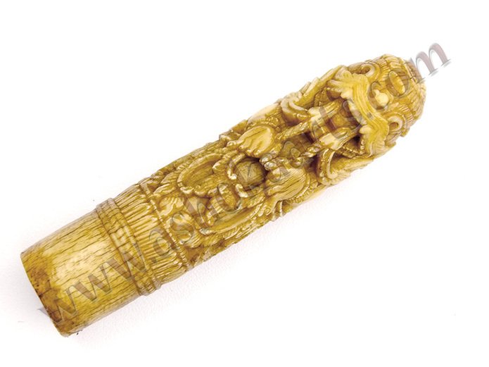 Burmese Demon ivory Dha sword handle hilt - Antique Swords and Weapons ...