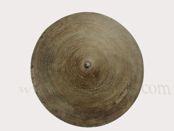 Early Chinese Teng Pai woven Cane or Rattan shield - Antique Swords and ...