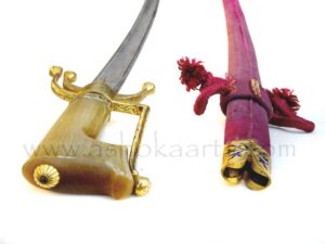 Moroccan Nimcha or Saif sword Mounted with Gold and Enamel - Antique ...