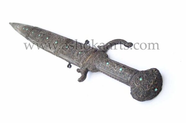 Unusual Antique Turkish Or Trabzon Dagger with pierced blade - Antique ...