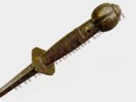 Fine Chinese sword mace Jian with silver and gold decoration - Antique ...