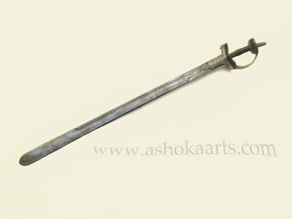 Fine all steel Indian Khanda sword circa 1800 - Antique Swords and ...