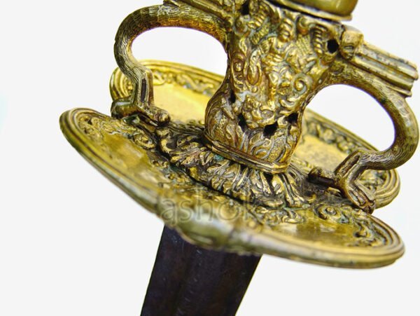 European 18th century Courtsword Rapier Italian? Rococo designs with ...