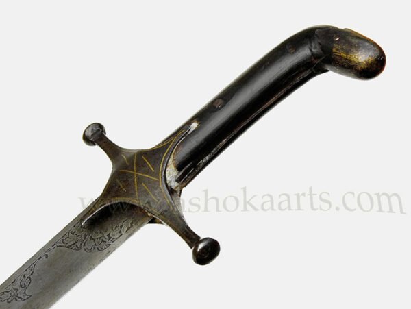 Persian or Southern Caucasian Shamshir sword with Damascus blade ...