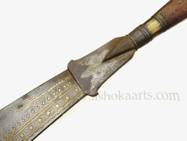 Magnificent Indian ‘Ram Dao’ sacrificial sword or chopper - Antique ...