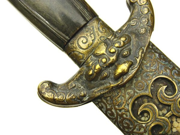 Double Jian shuangjian with Shagreen and bronze mounts - Antique Swords ...