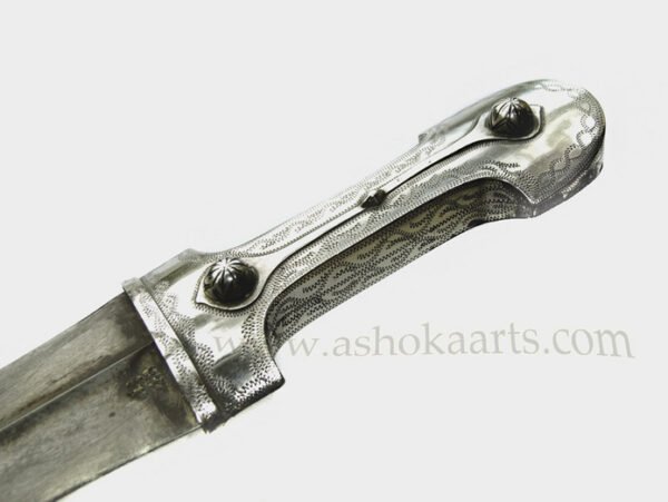 Antique Silver Turkish Khanjar dagger with Wootz steel blade - Antique ...