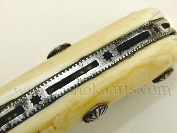 Indian ivory hilted Khanjar dagger with wootz steel blade and ‘tears of ...