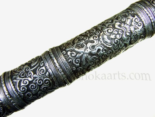 Silver mounted Thai Dha sword Dating to the late Ayutthaya Period ...