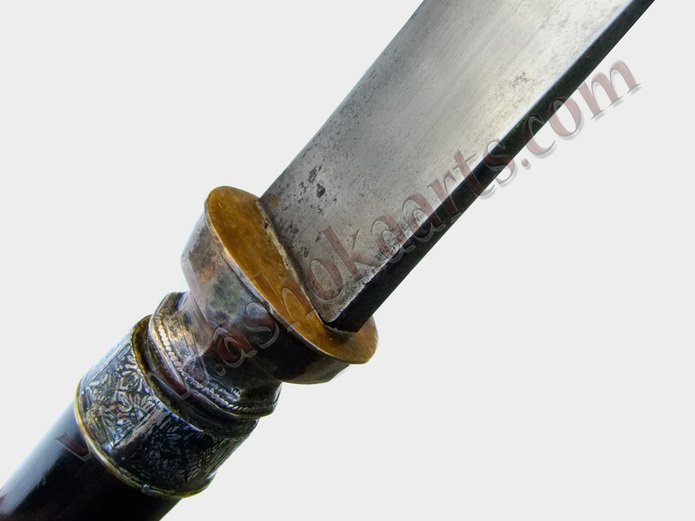 Fine Thai knife with silver and gold alloy mounts - Antique Swords and ...