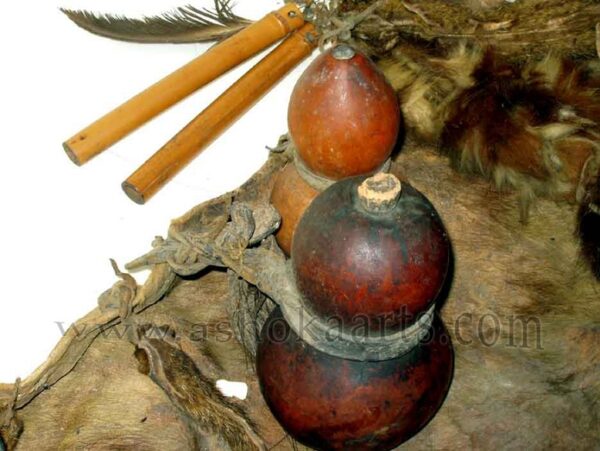 Very Rare African Shaman dress with Pouches, Gourds and Talismans ...