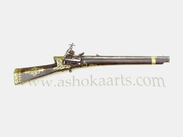 Interesting Turkish miquelet Tufek carbine gun for horseback use ...