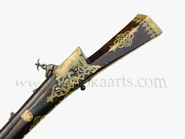 Interesting Turkish miquelet Tufek carbine gun for horseback use ...