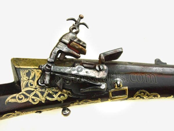 Interesting Turkish miquelet Tufek carbine gun for horseback use ...