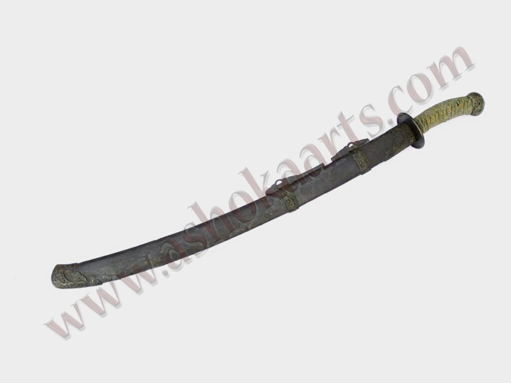 Chinese Liuyedao Sword with inlay - chinese qing sabre sword
