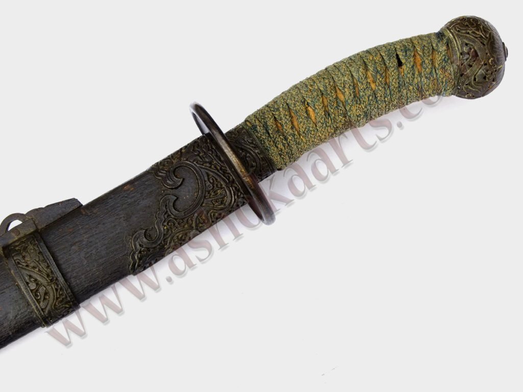 Chinese Liuyedao Sword with inlay - chinese qing sabre sword