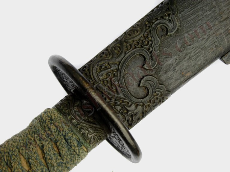 Chinese Liuyedao Sword with inlay - chinese qing sabre sword
