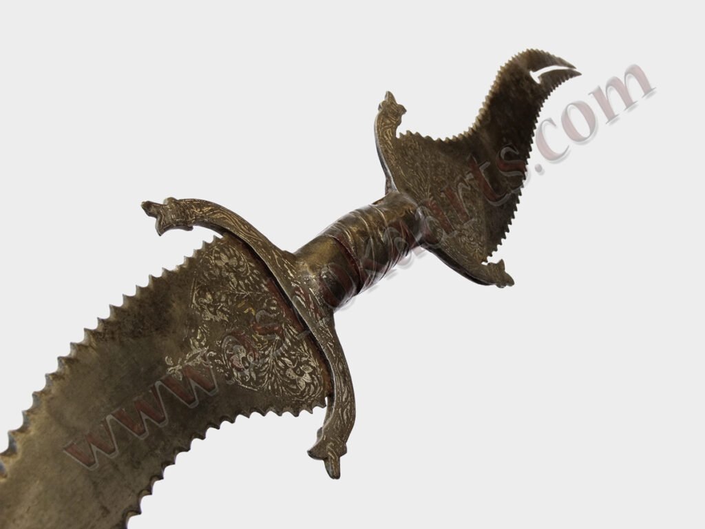 Indian Zulfiqar Haladie with serrated blades - Antique Swords and ...