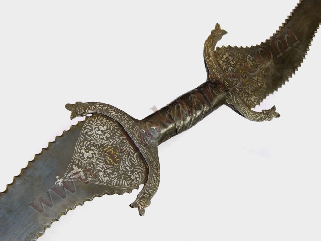 Indian Zulfiqar Haladie with serrated blades - Antique Swords and ...