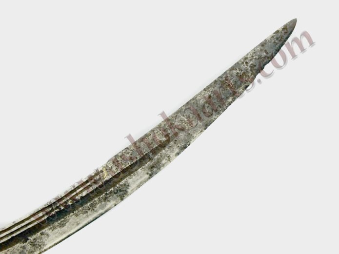 Pulwouar sword from Afghanistan with inlaid blade - Antique Swords and ...