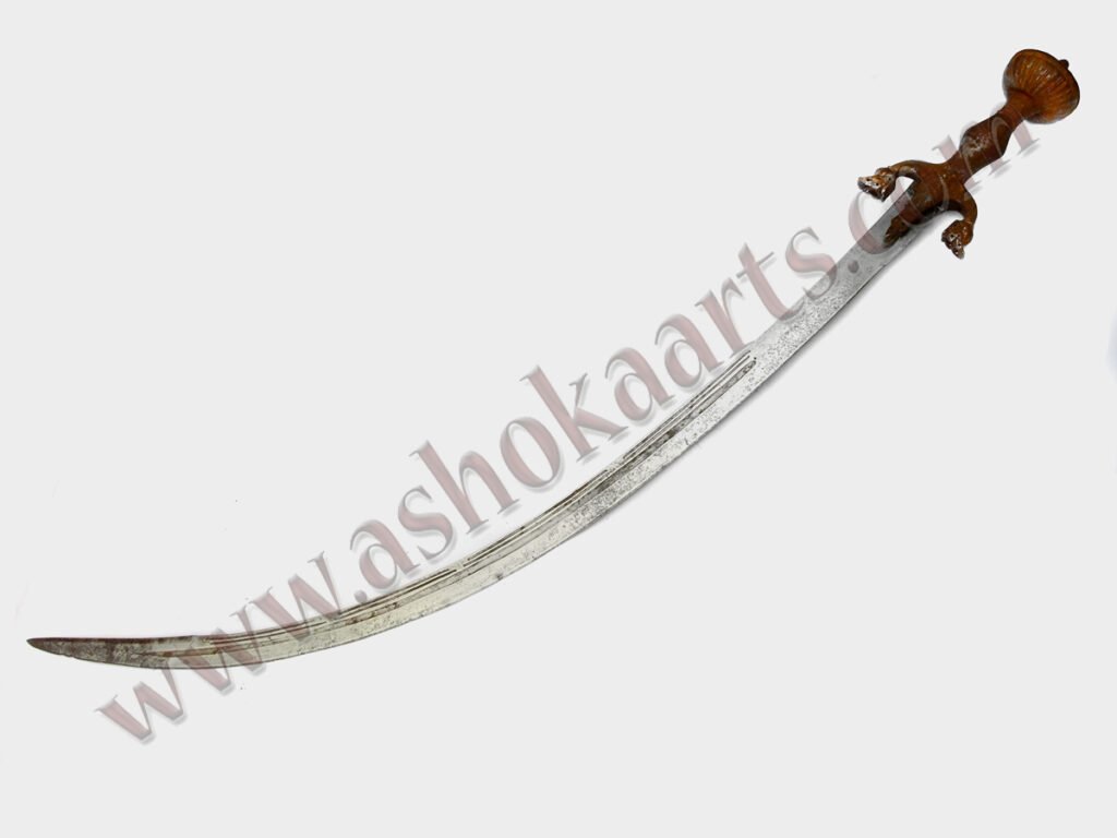 Pulwouar sword from Afghanistan with inlaid blade - Antique Swords and ...