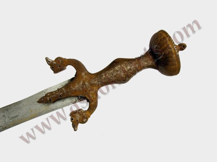 Pulwouar sword from Afghanistan with inlaid blade - Antique Swords and ...